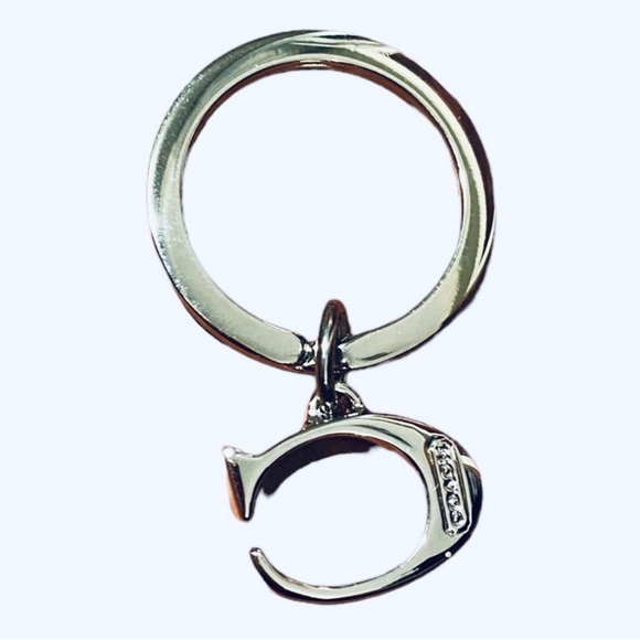 Coach | Accessories | Coach Signature C Keychain In Silver Tone Retired ...